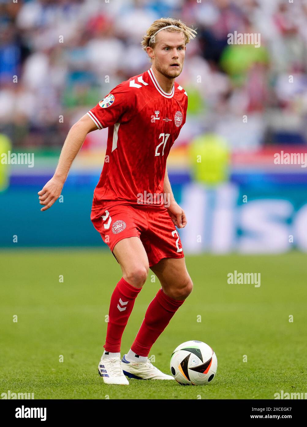 Denmark's Morten Hjulmand during the UEFA Euro 2024 Group C match at ...
