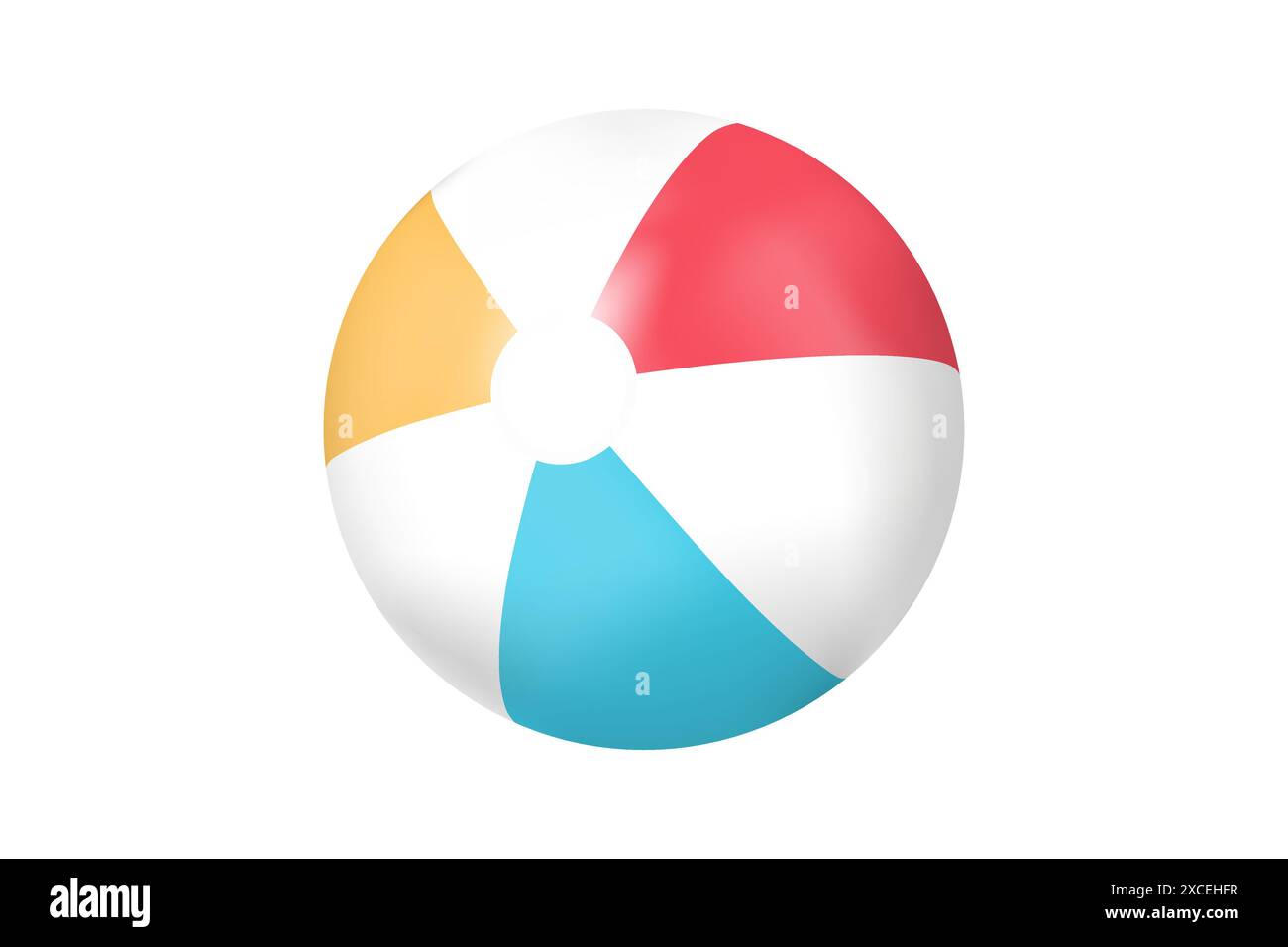 Inflatable ball for beach and water games. Set of beach ball ...
