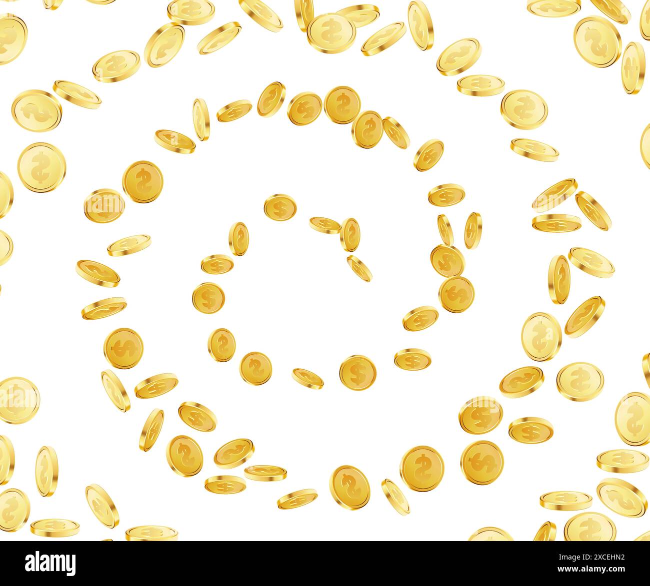 Coins on dark background Stock Vector Images - Alamy