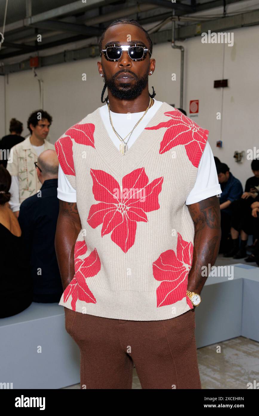Tyrod Taylor attends JW ANDERSON Spring/Summer 2025 Runway during Milan ...