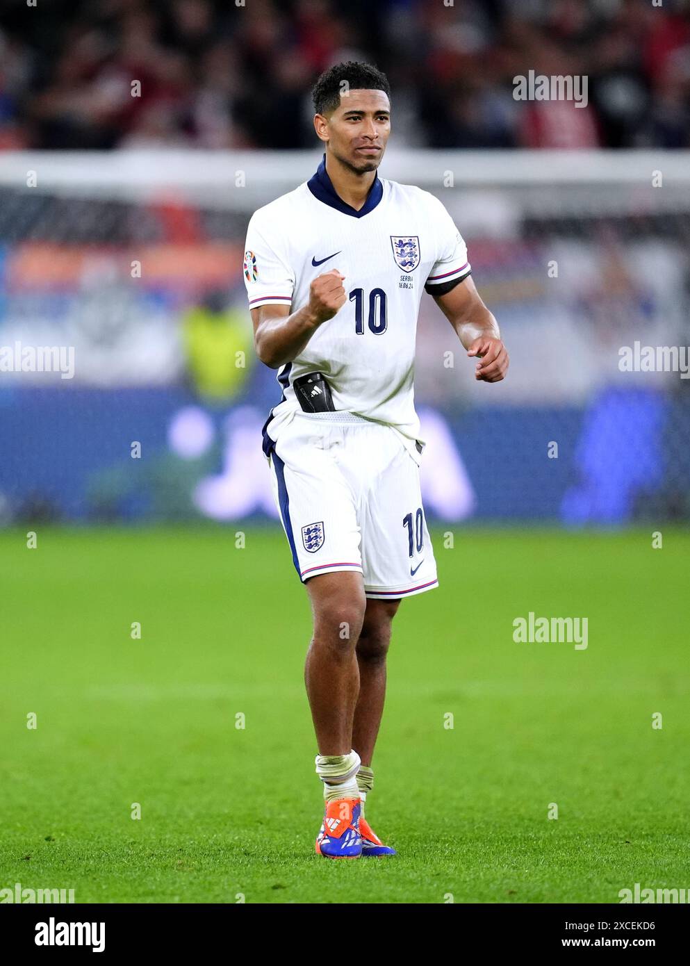 England's Jude Bellingham celebrates at the end of the UEFA Euro 2024 ...