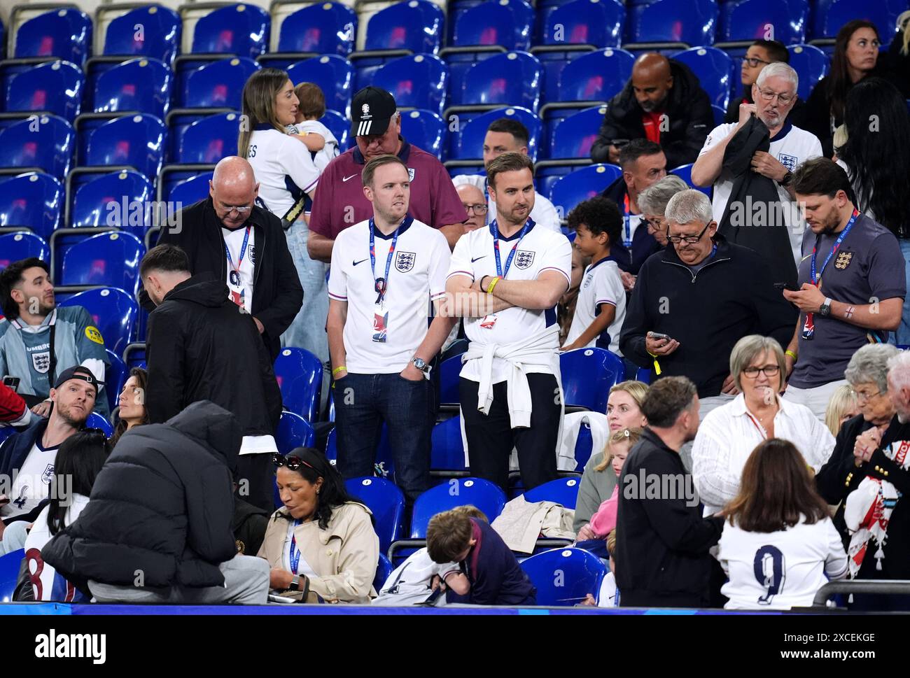 Charlie Kane, the brother of England's Harry Kane, in the stands at the ...