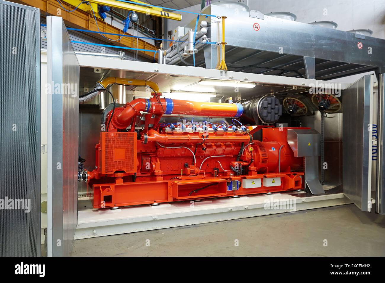 Cogeneration system. Diesel engine designed for specific use within the ...