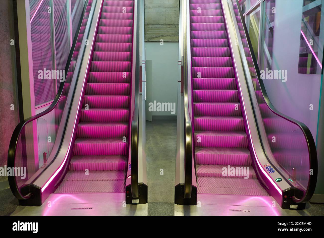 Escalators. Palacio Euskalduna. Euskalduna Conference Centre and ...