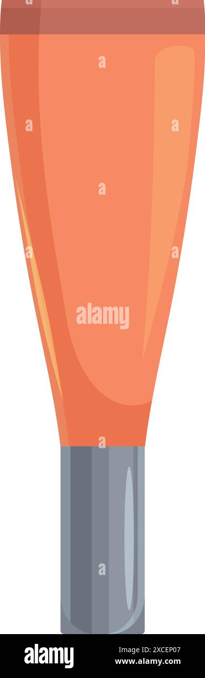 Orange marker pen drawing line on paper illustration isolated on white ...