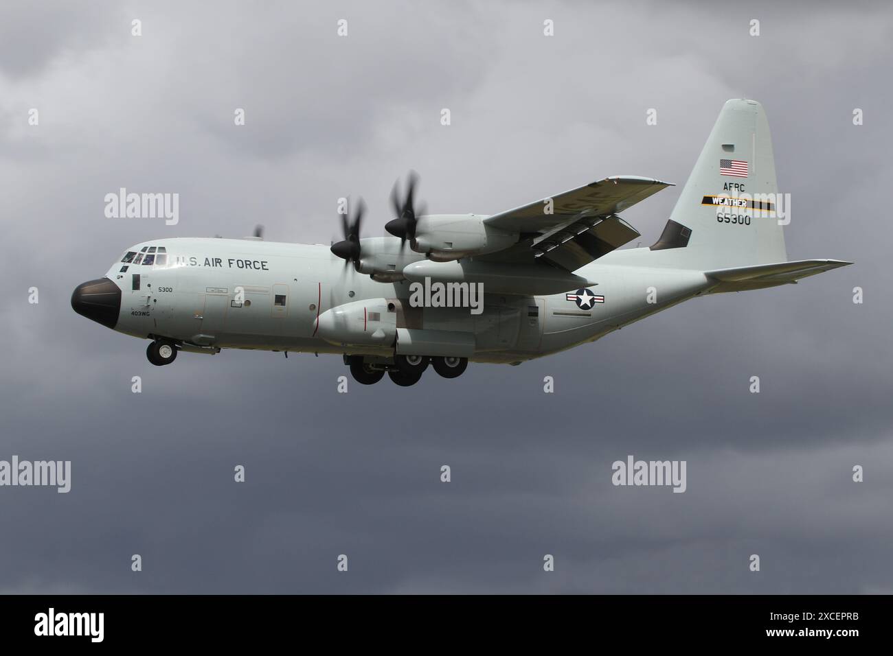 96-5300, a Lockheed Martin WC-130J Weatherbird operated by the 53rd ...