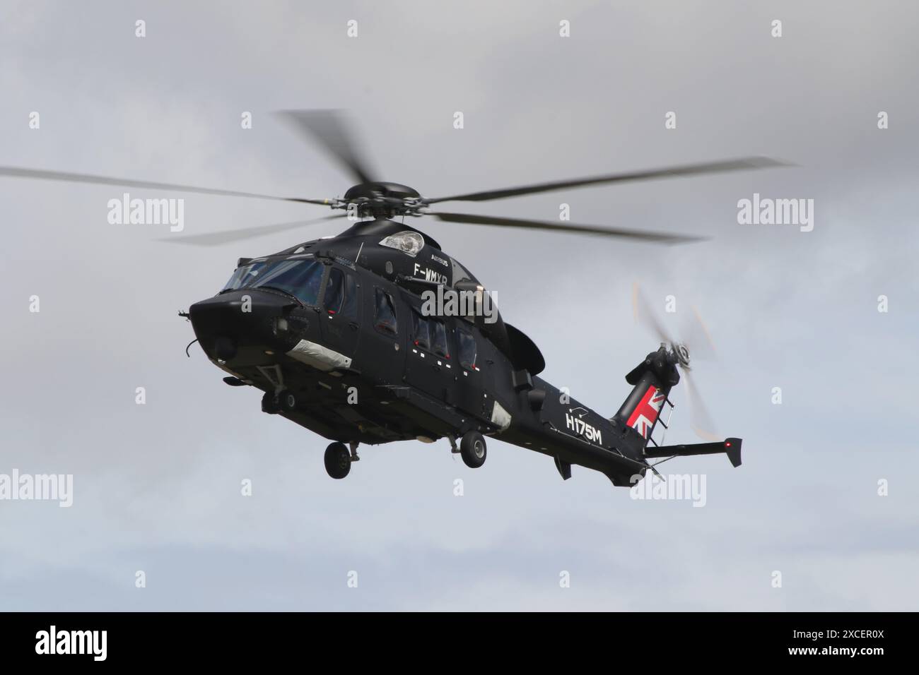 F-WMXB, an Airbus Helicopters H175M medium helicopter, arriving at RAF ...
