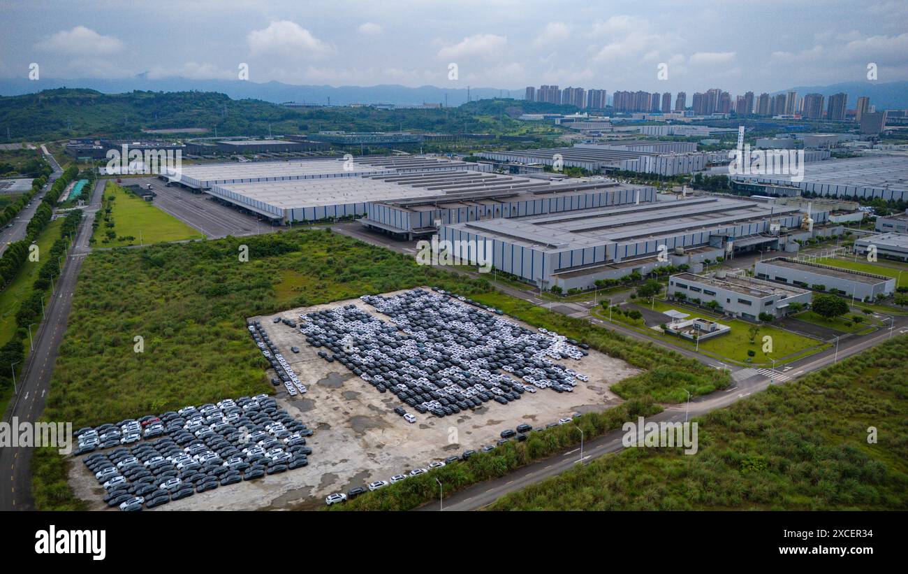 CHONGQING, CHINA - JUNE 16, 2024 - New energy vehicles are seen at ...