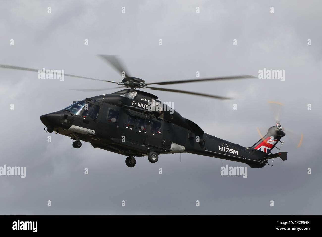F-WMXB, an Airbus Helicopters H175M medium helicopter, arriving at RAF ...
