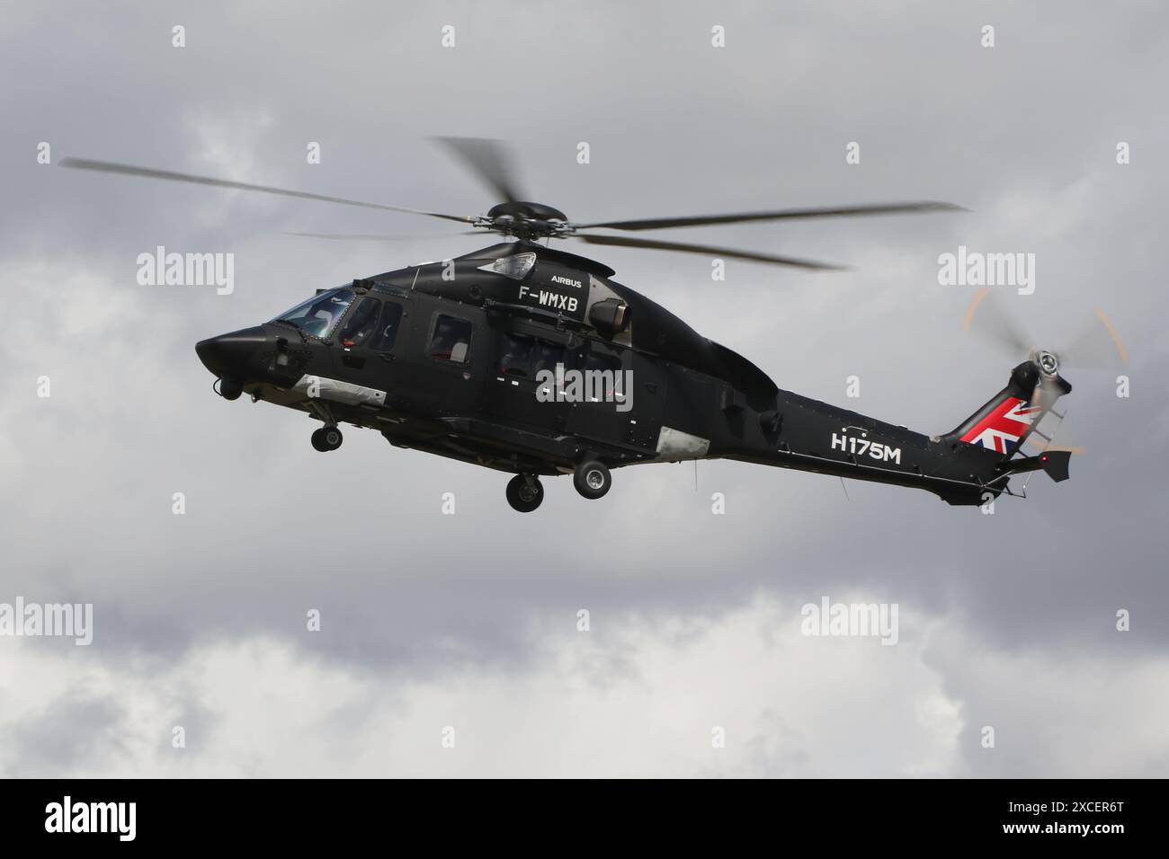 F-WMXB, an Airbus Helicopters H175M medium helicopter, arriving at RAF ...
