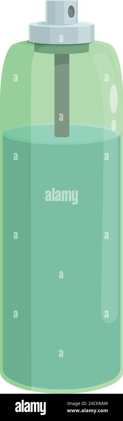 Green perfume bottle containing aromatic fragrance, capturing the ...