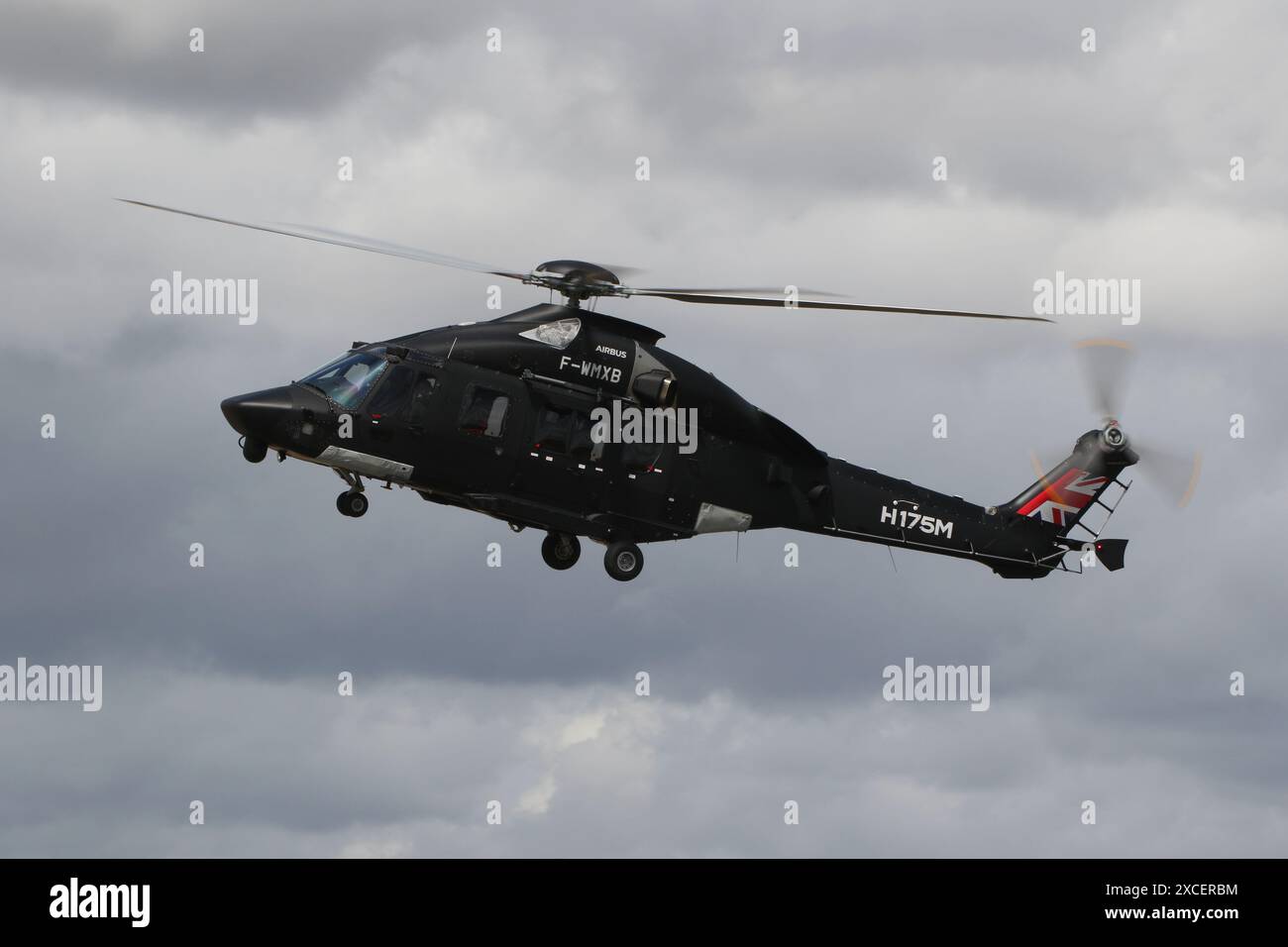 F-WMXB, an Airbus Helicopters H175M medium helicopter, arriving at RAF ...