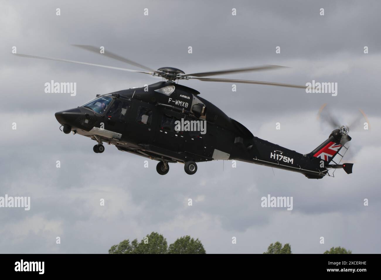 F-WMXB, an Airbus Helicopters H175M medium helicopter, arriving at RAF ...