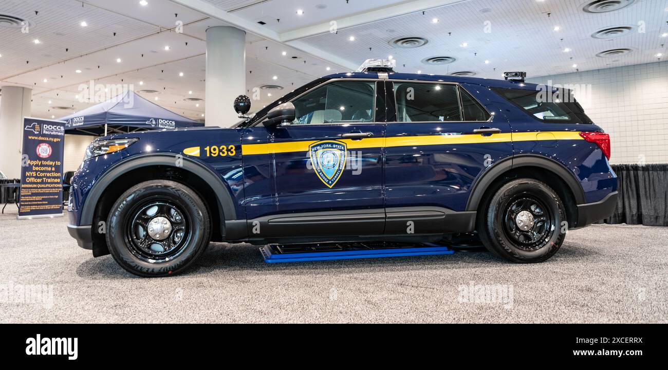 Ford explorer tbta police car at new york international hi-res stock ...