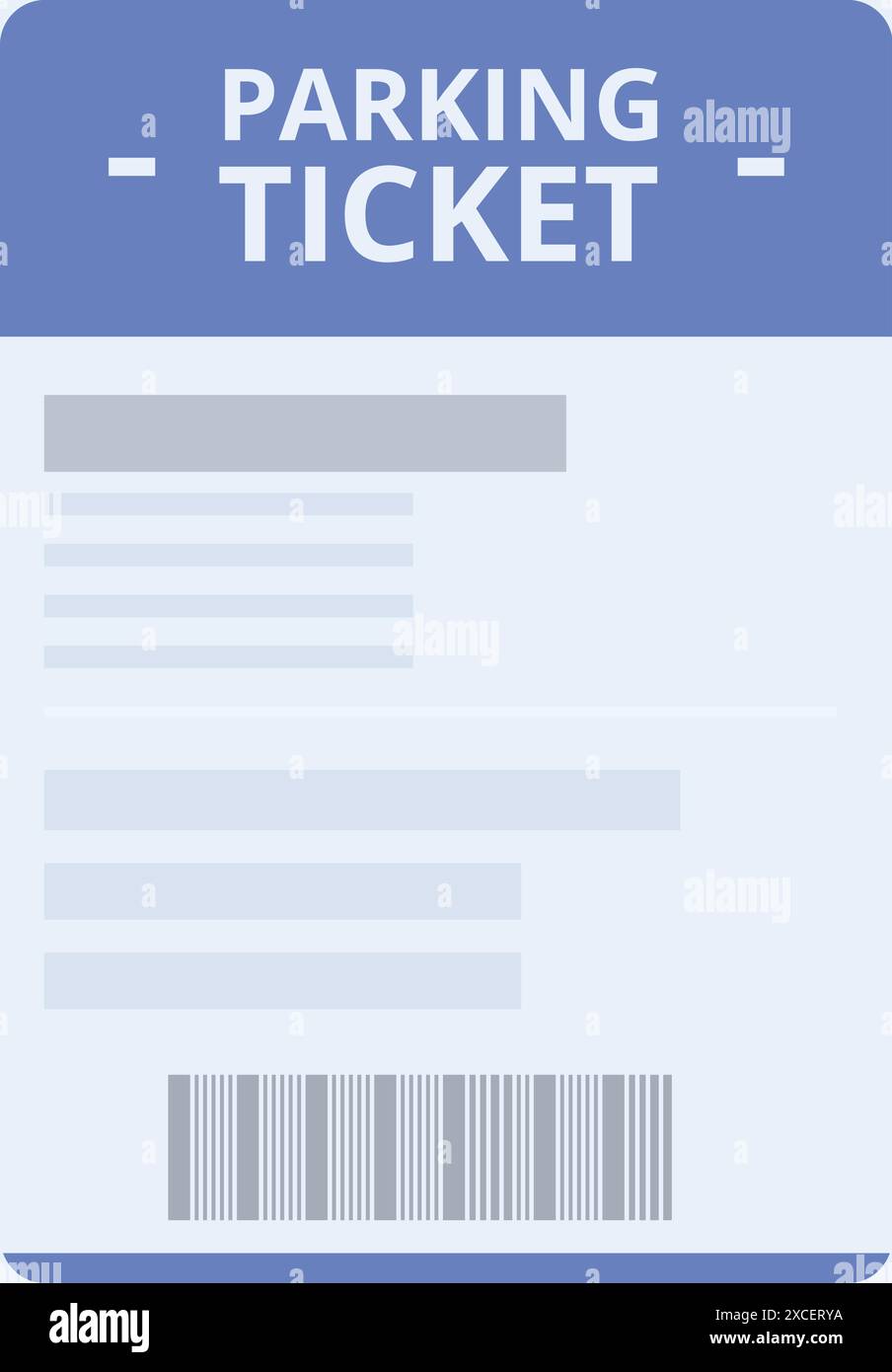 Parking ticket is showing fine for illegal parking on public city ...