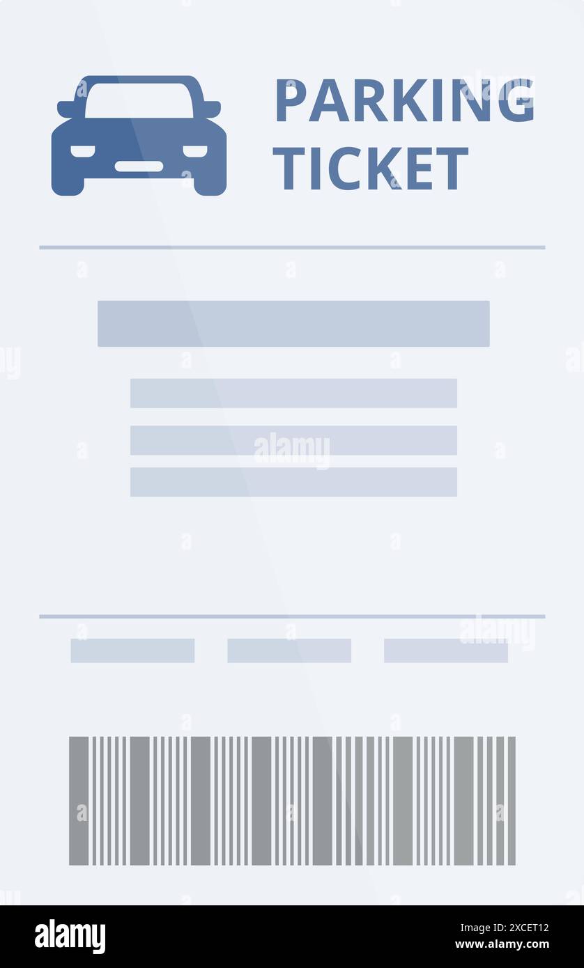 Parking ticket is being issued for a parking violation Stock Vector ...