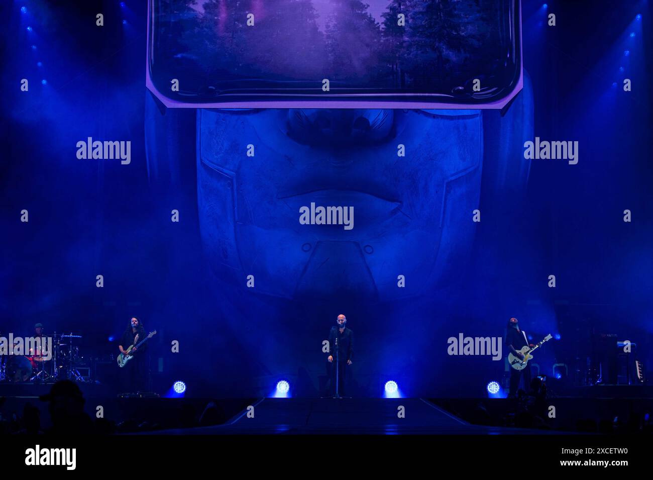 Napoli, Italy. 15th June, 2024. Negramaro Giuliano Sangiorgi during ...