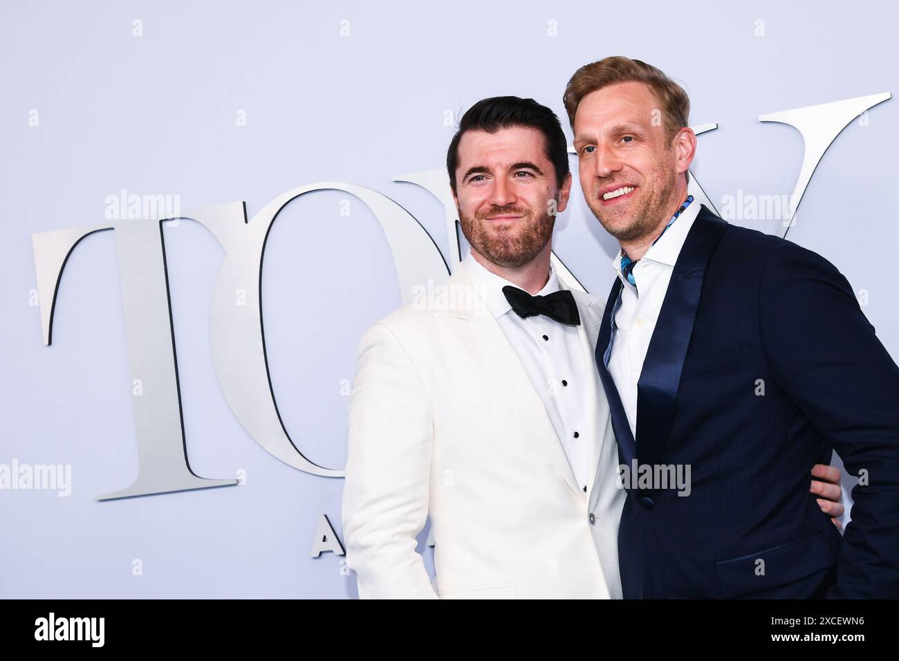 New York, USA. 16th June, 2024. Kevin Zak and Jesse Robb walking on the ...