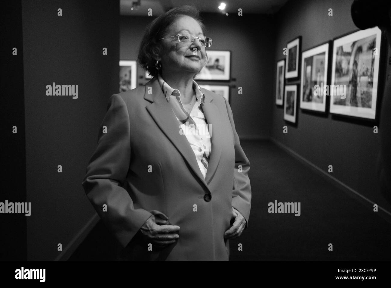 Photographer Cristina Garcia Rodero poses at the opening of her ...