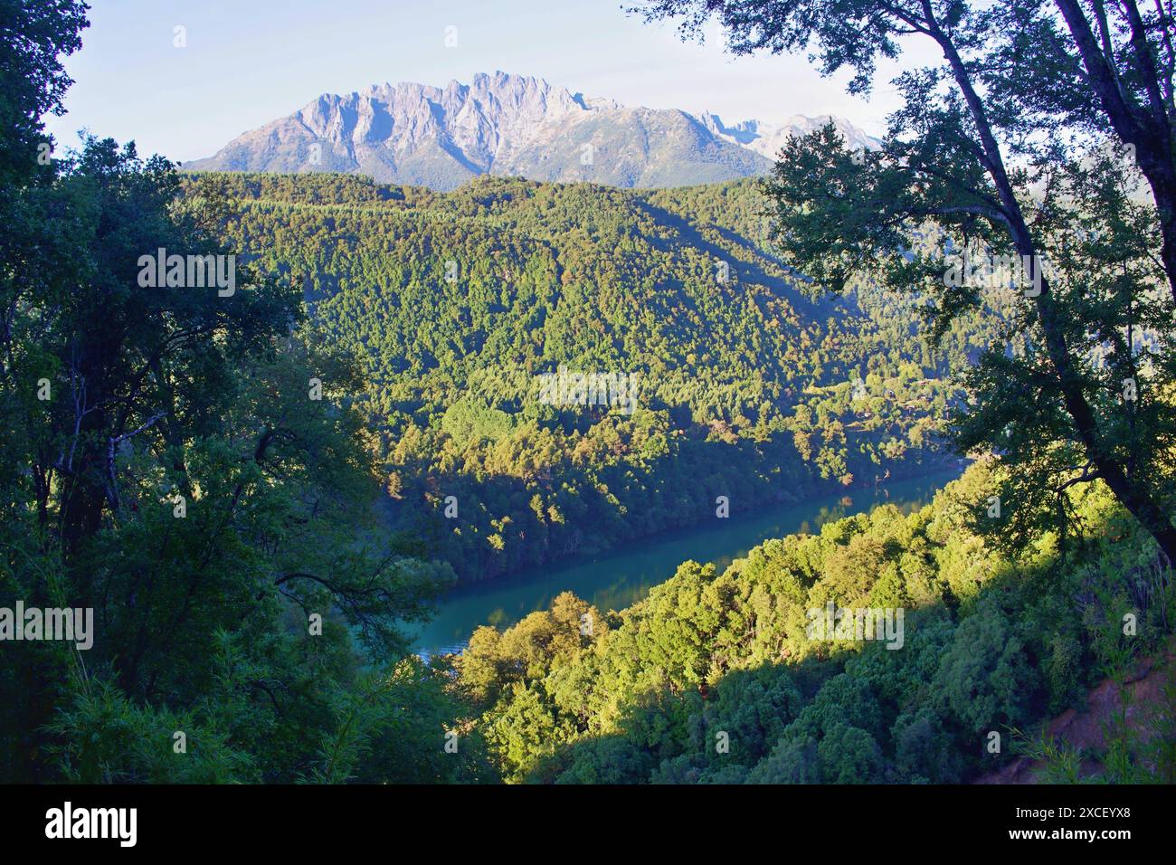mountain landscapes in southern chile Stock Photo - Alamy