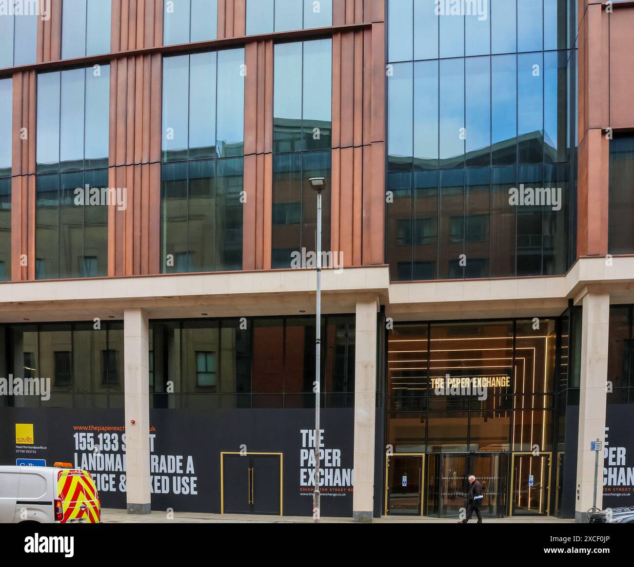 Modern office development Belfast Paper Exchange building facade ...