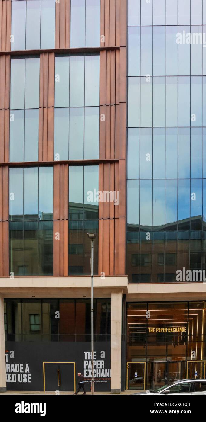 Modern office development Belfast Paper Exchange building facade ...