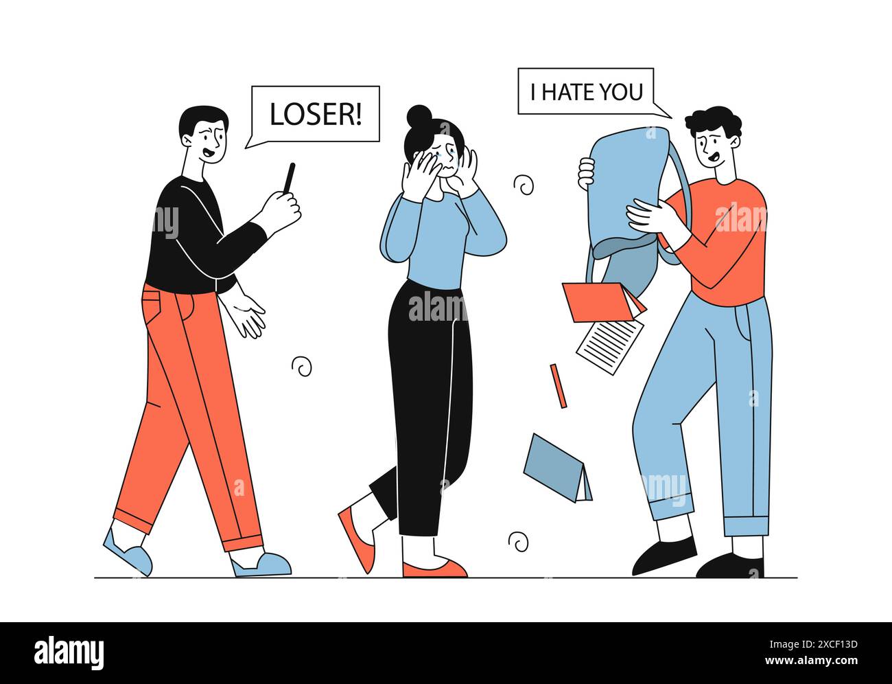 Unwanted behavior Stock Vector Images - Alamy