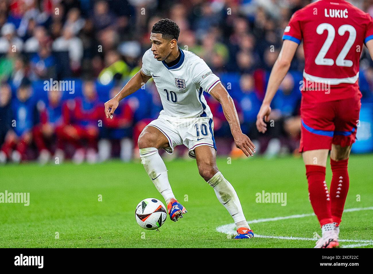 Jude Bellingham (England, #10) Serbien vs. England, Herren, Fussball, 1 ...