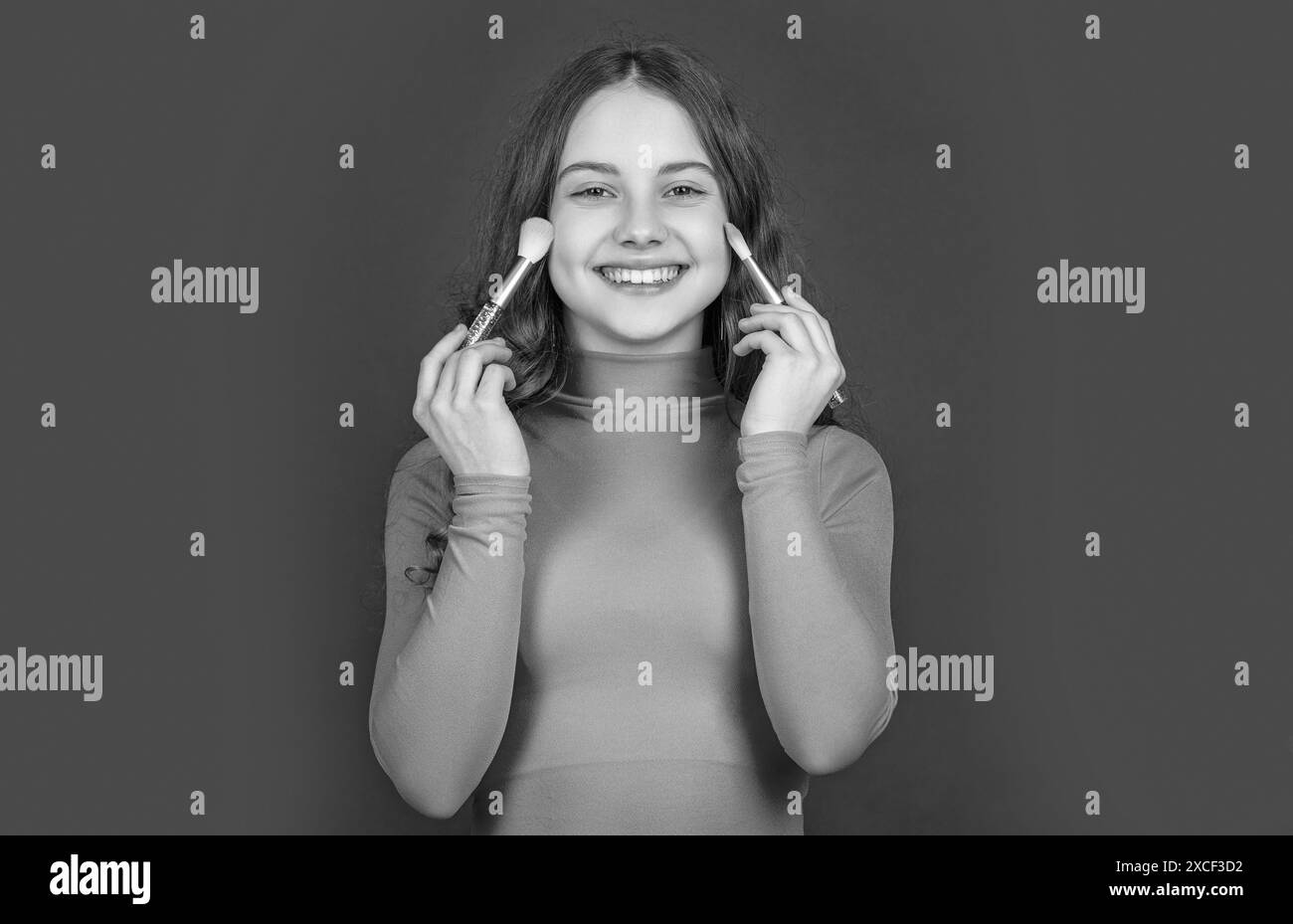 Model apply Black and White Stock Photos & Images - Alamy