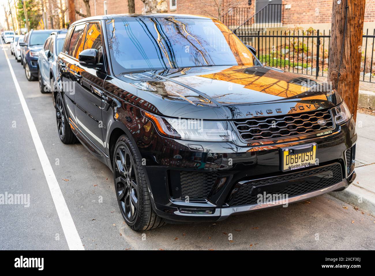 New York City, USA - March 15, 2024: Range Rover Sport car parked ...