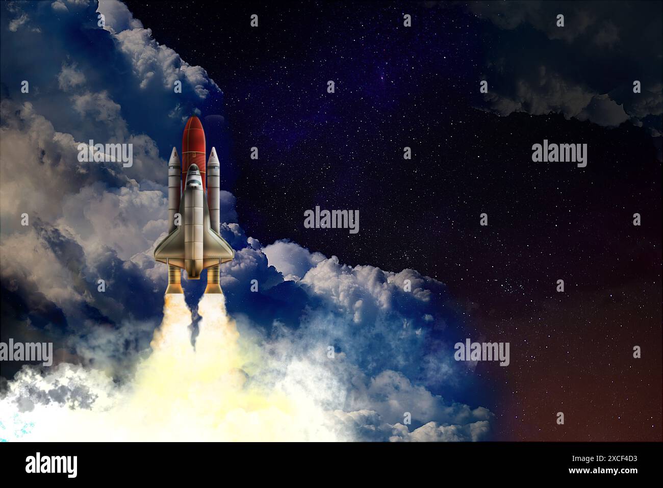 Space rocket ship wallpaper background hi-res stock photography and ...