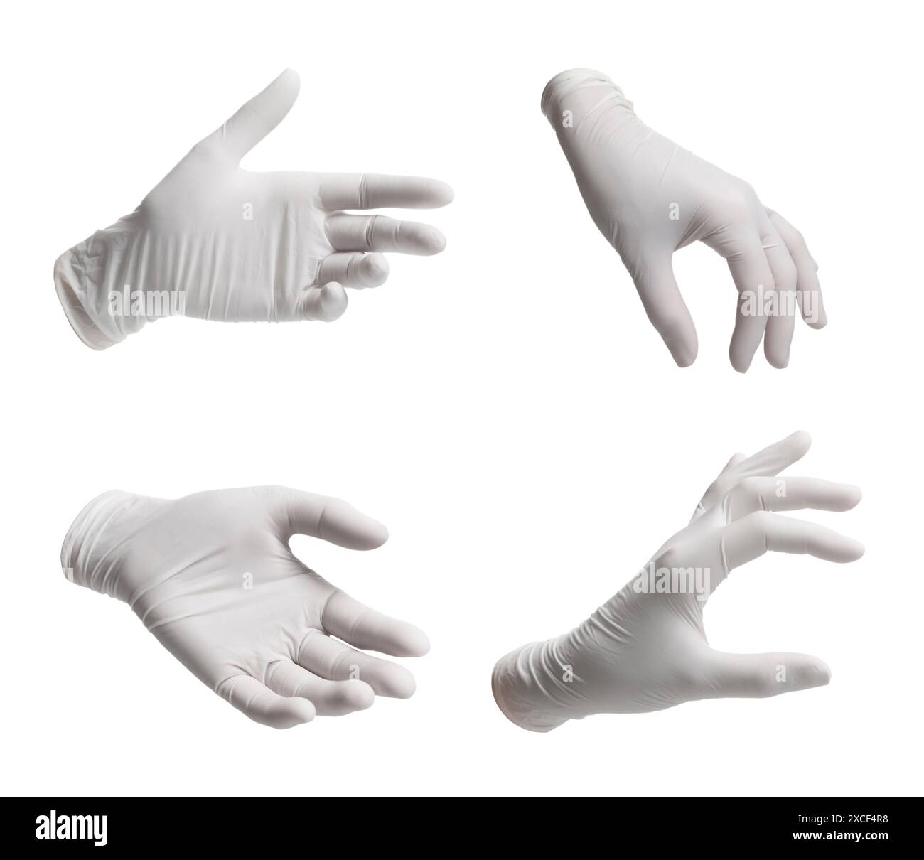 Medical gloves on white background, collage of photos Stock Photo - Alamy
