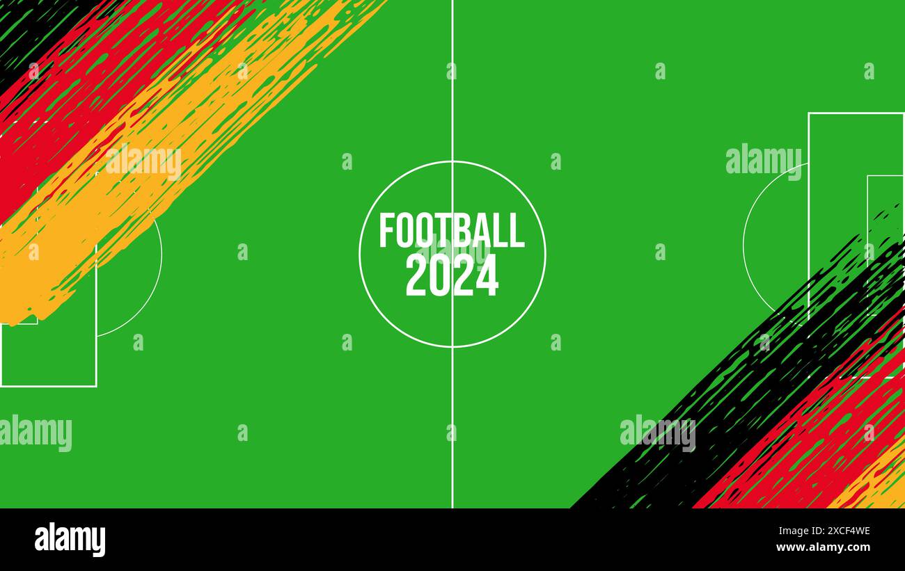 Euro Football Championship event 2024 in Germany. Layout banner ...