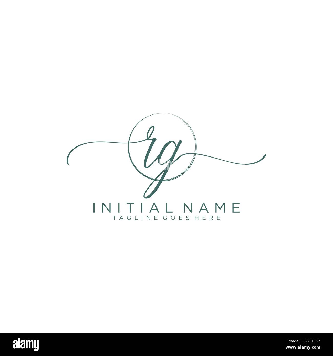 Initial rg vector vectors Cut Out Stock Images & Pictures - Alamy