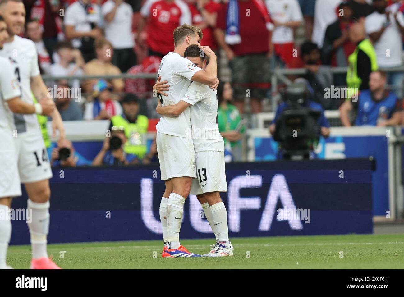 Jaka Bijol (Slovenia)Erik Janza (Slovenia) during the UEFA Euro Germany ...