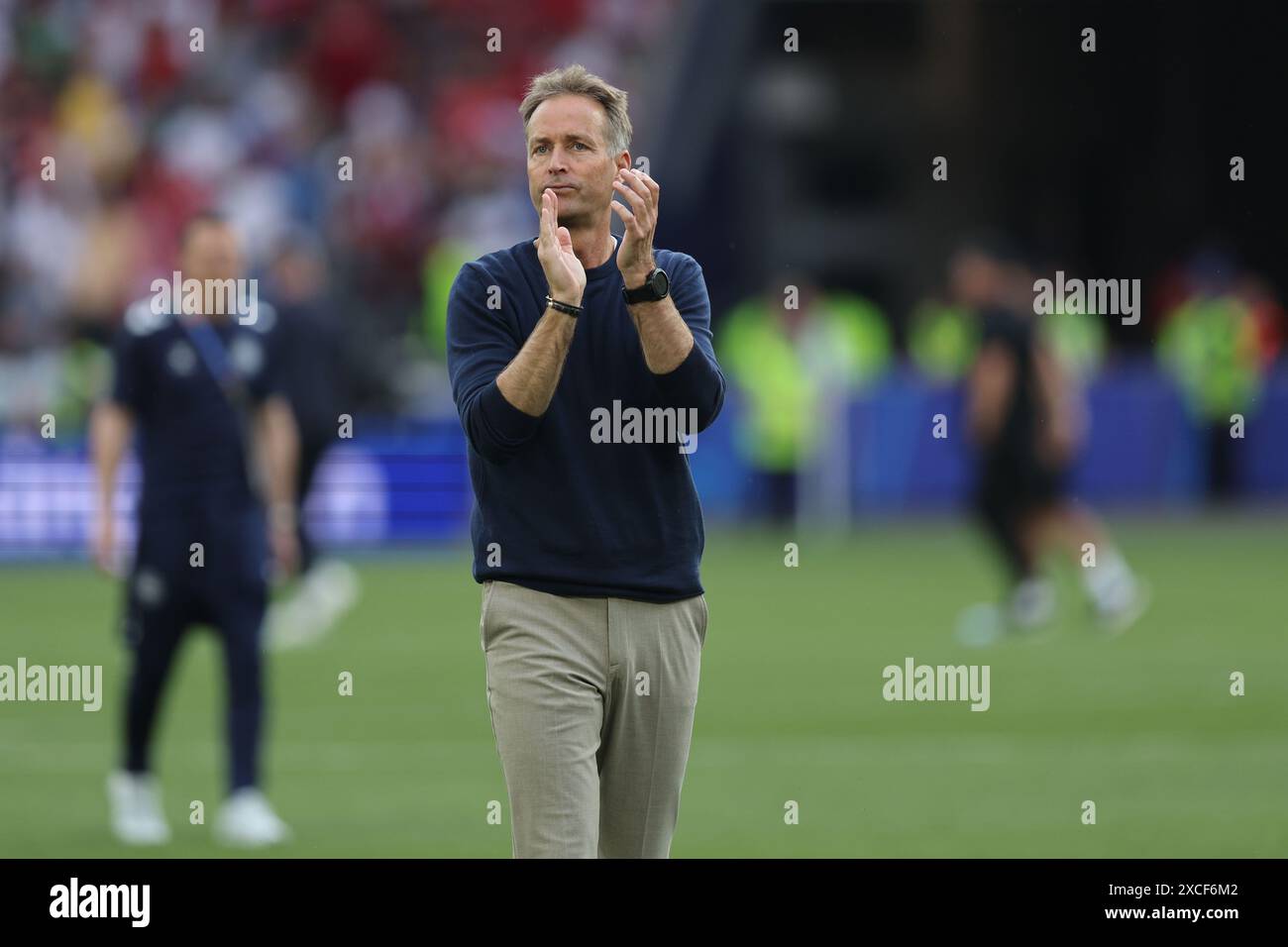 Kasper Hjulmand Coach (Denmark) during the UEFA Euro Germany 2024 match ...