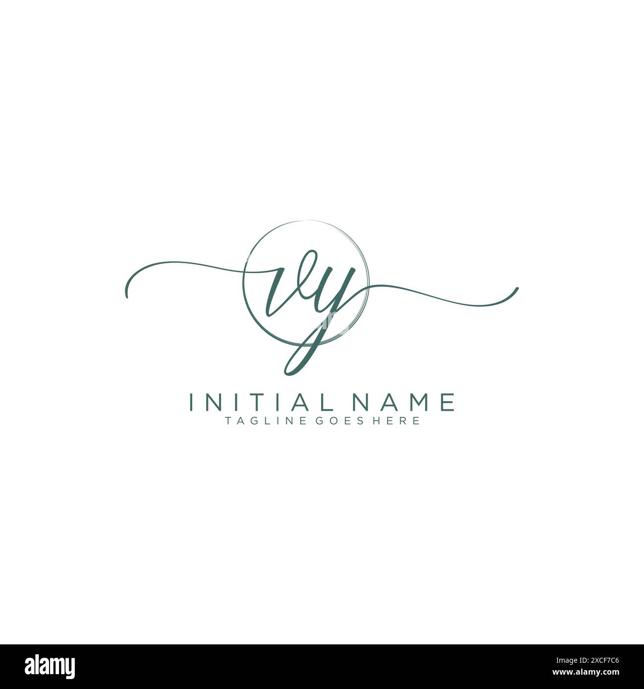 VY Initial handwriting with circle template Stock Vector Image & Art ...