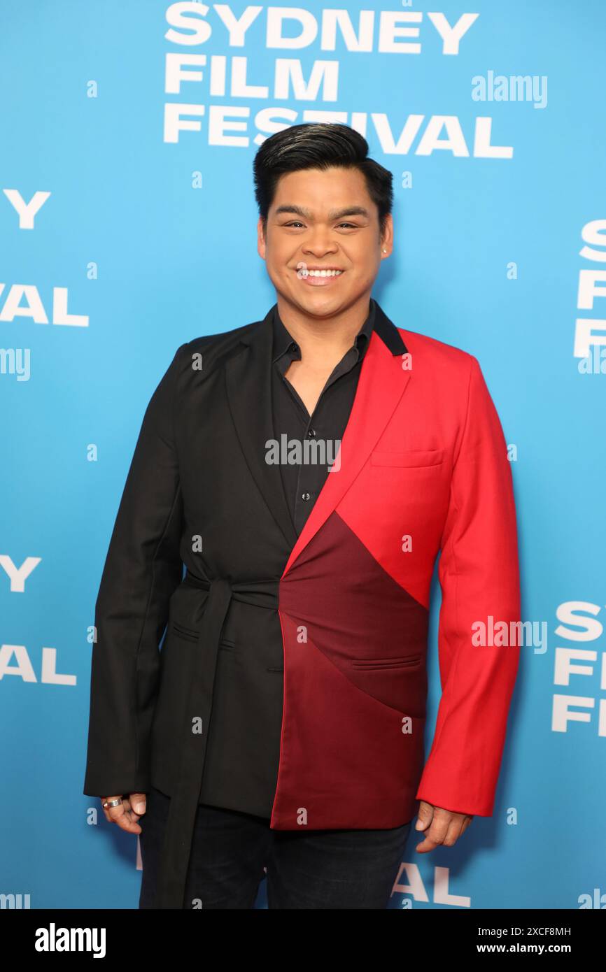 Sydney, Australia. 16th June 2024. Sean Miguel Perez arrives on the red ...