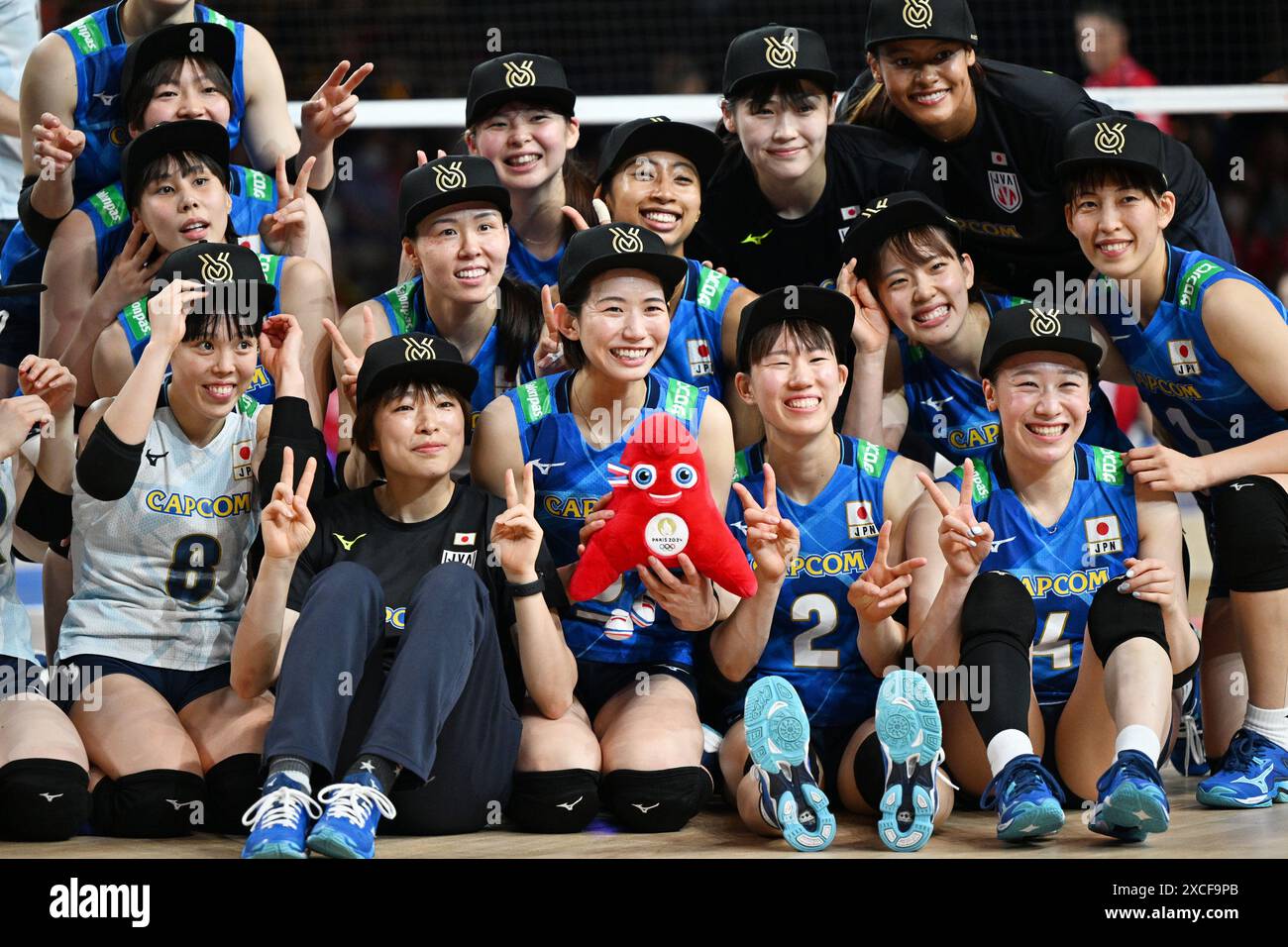 West Japan General Exhibition Center, Fukuoka, Japan. 15th June, 2024. Japan Women's team group ...