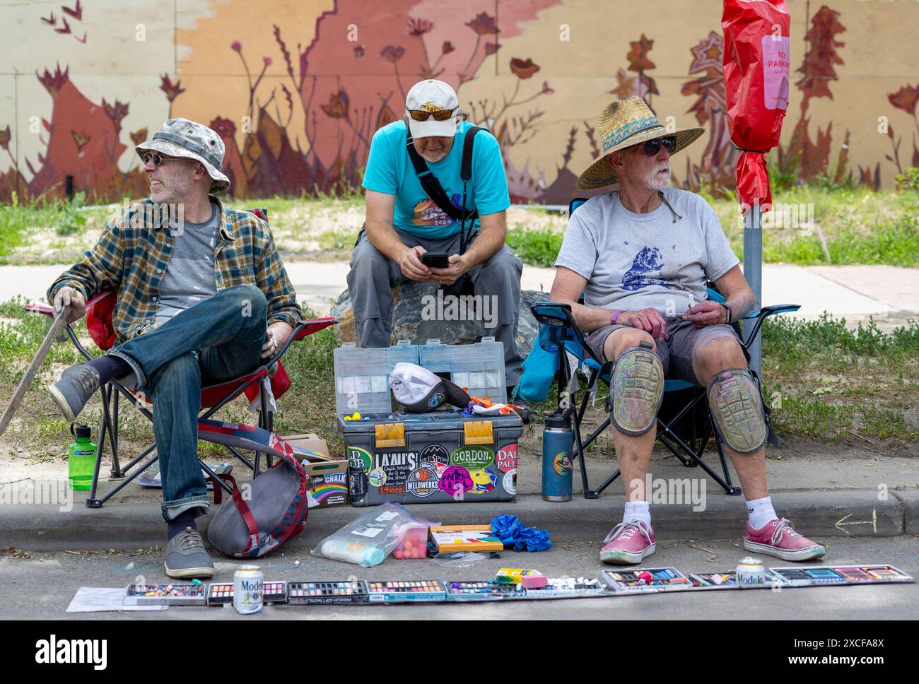 Denver, Colorado - June 2, 2024: Denver Chalk Art Festival in Downtown ...