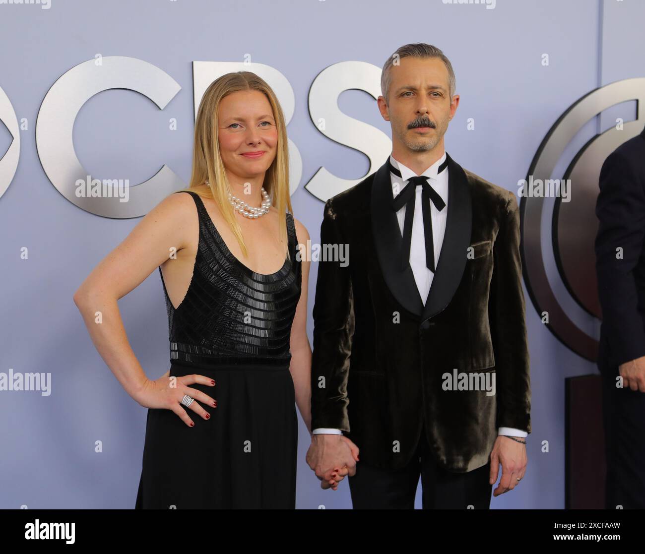 New York, United States. 16th June, 2024. Emma Wall and Jeremy Strong ...