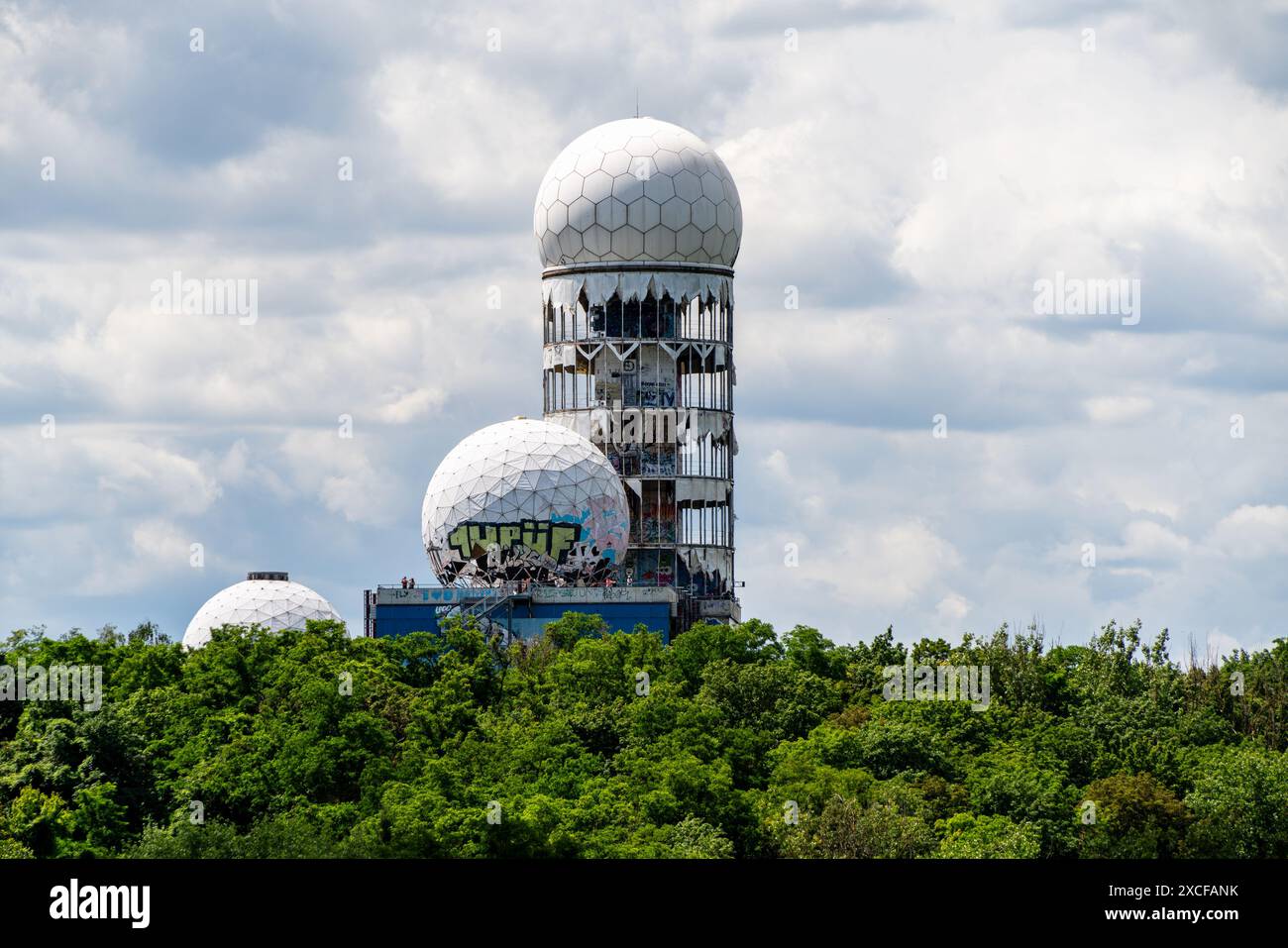 View of the former field station on Teufelsberg, Berlin - Grunewald ...