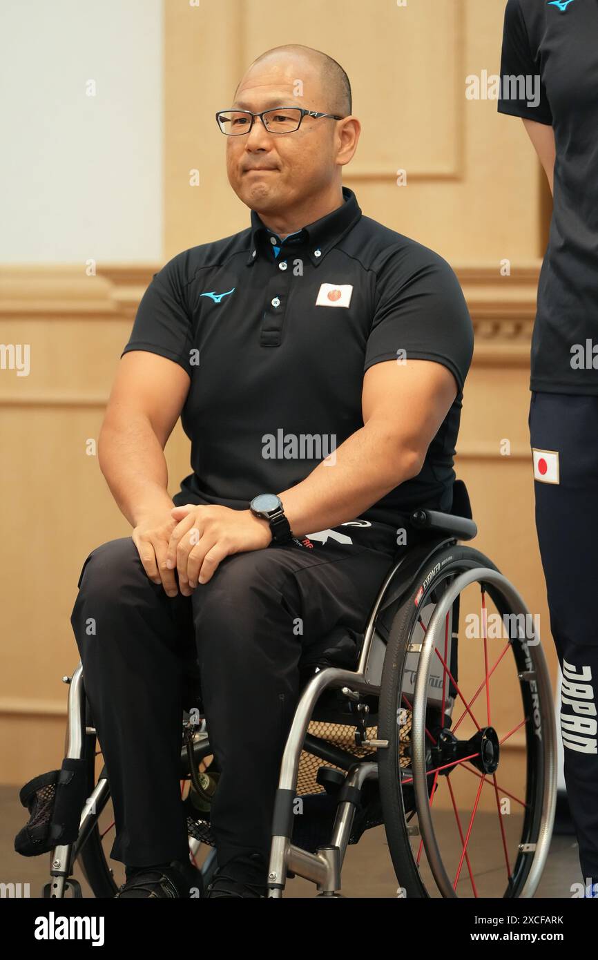Tokyo, Japan. 15th June, 2024. Takuya Mori (JPN) Rowing : Japan Rowing national team attend a ...
