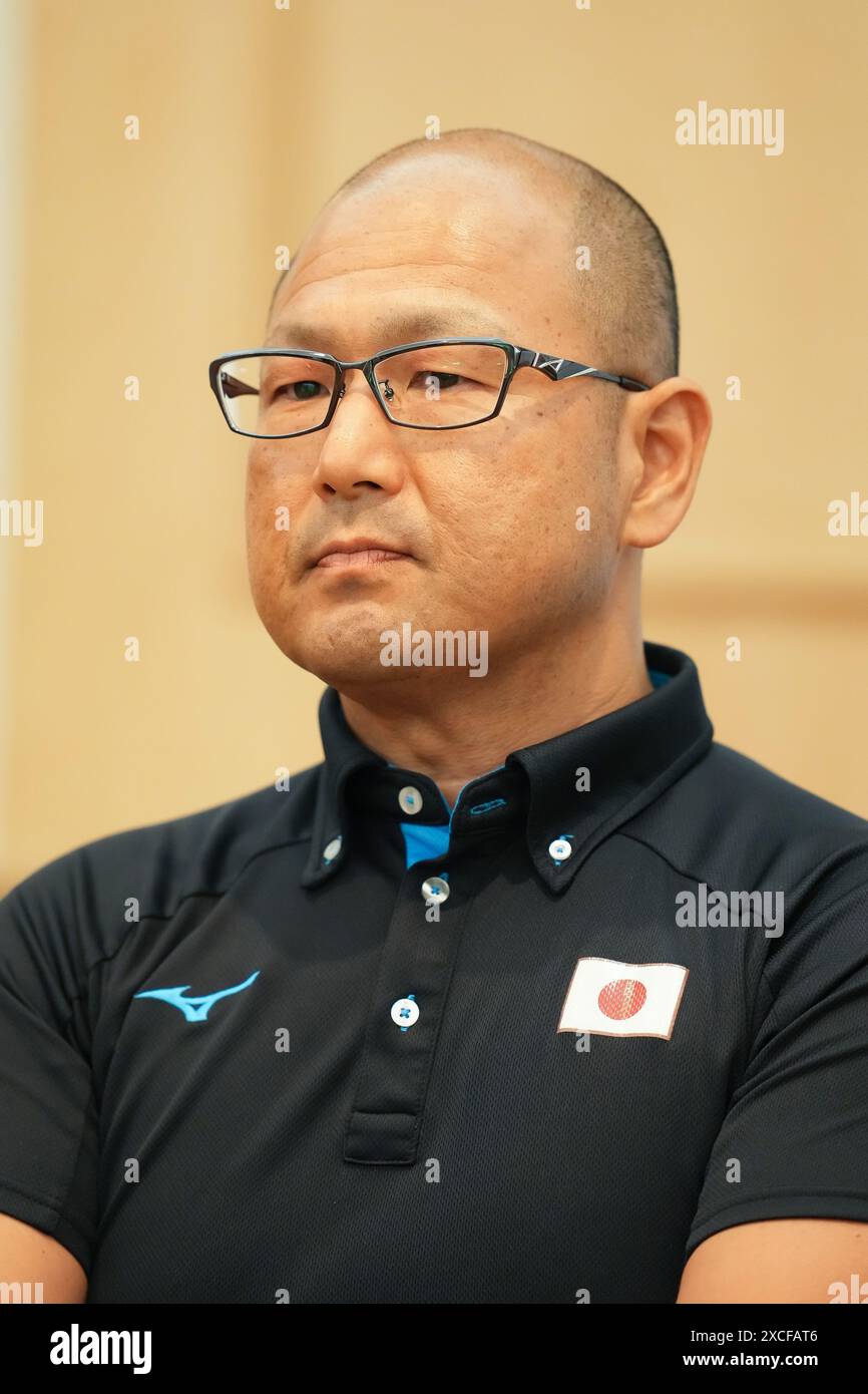 Tokyo, Japan. 15th June, 2024. Takuya Mori (JPN) Rowing : Japan Rowing national team attend a ...
