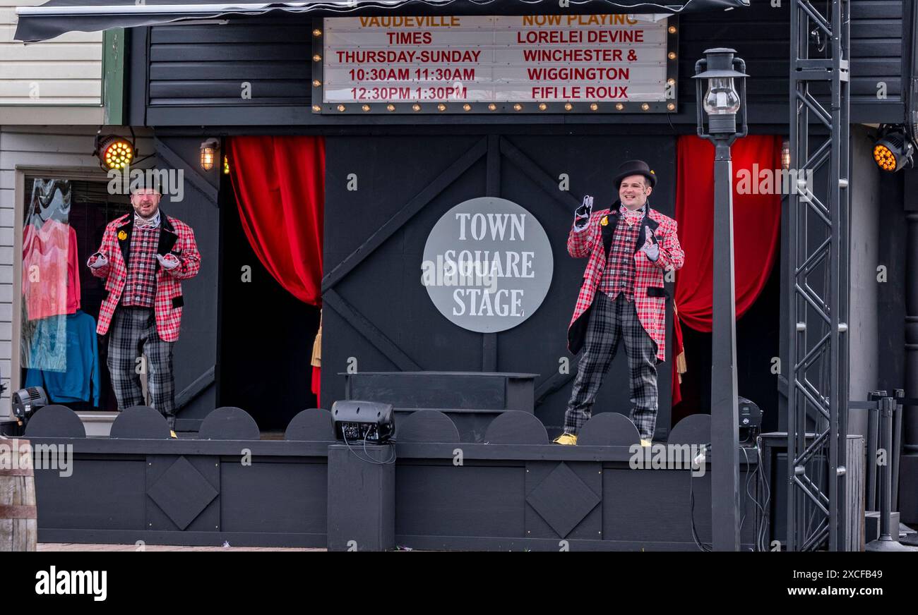 Strasburg, Pennsylvania, USA, April 5, 2024 - Two Performers In ...