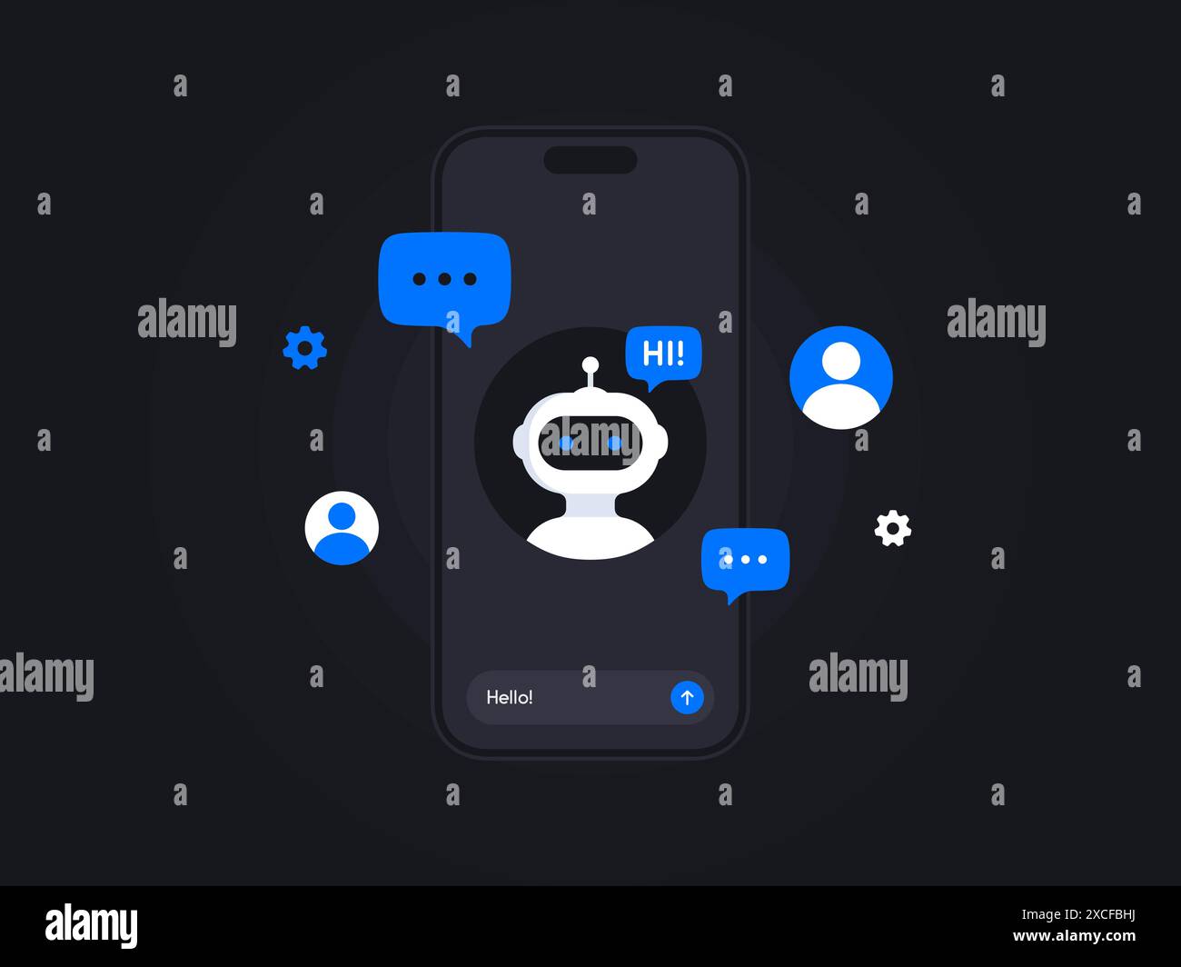 Future service concept Stock Vector Images - Alamy