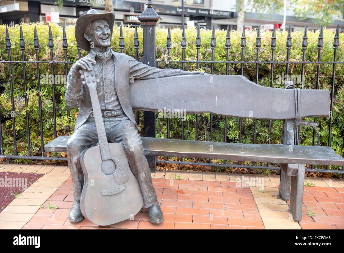 Tamworth Australia, life size bronze statue of Smoky Dawson ( Herbert ...