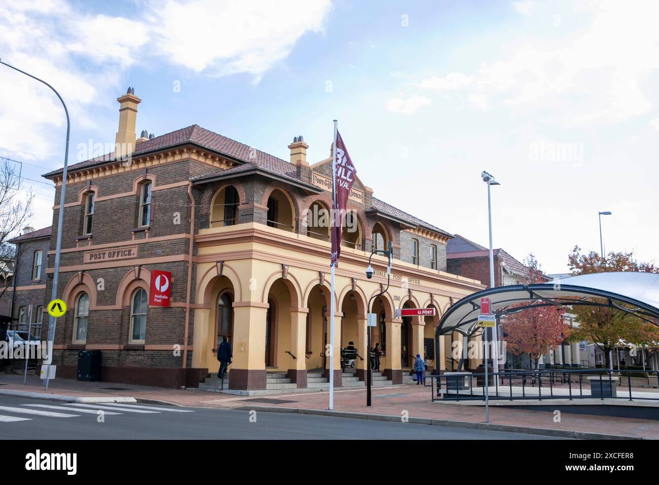 Armidale city centre, Australian regional inland city with historic ...