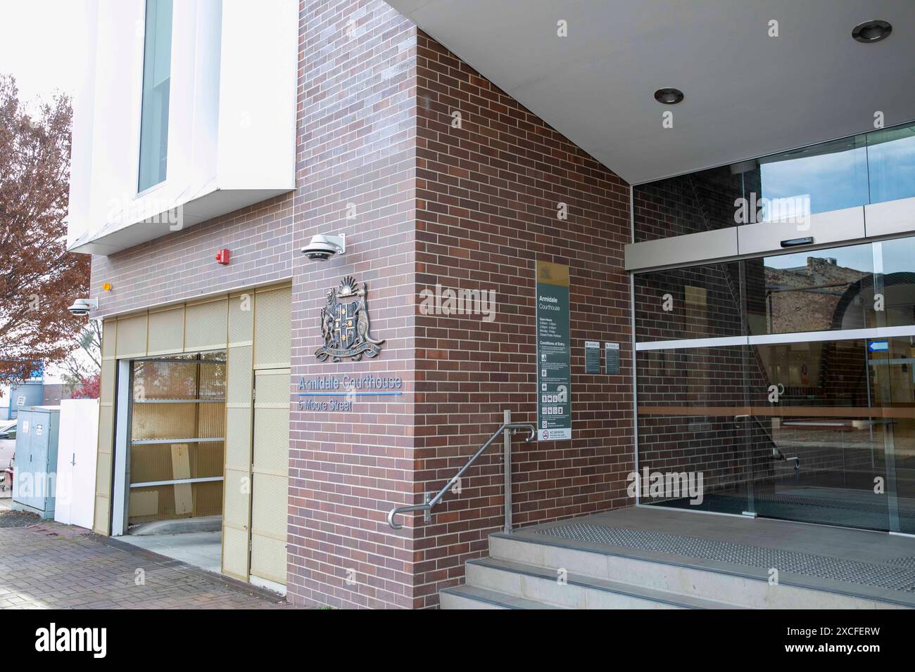 Armidale court house building in Armidale city town centre, local court ...