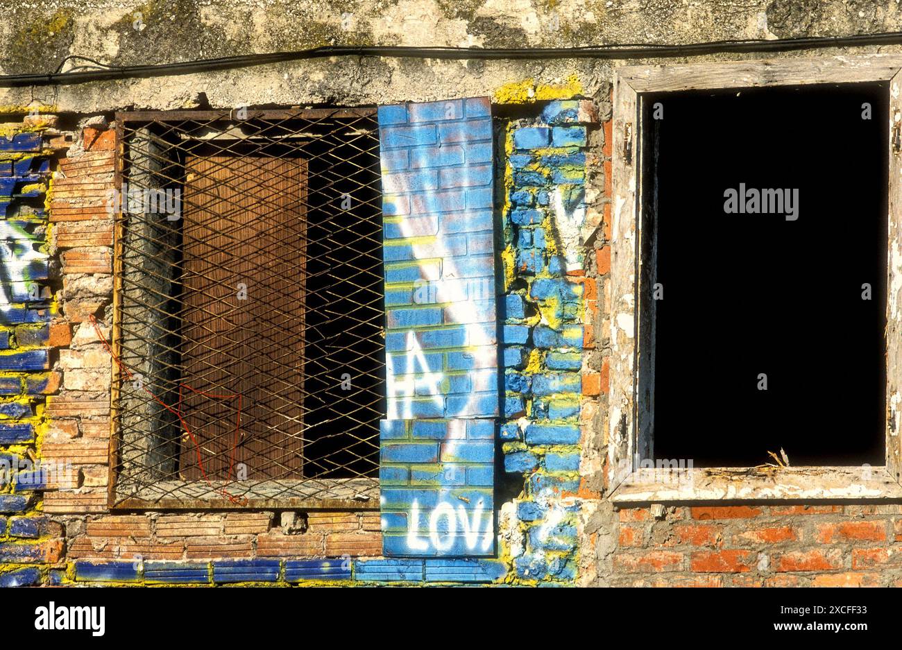 Old windows, Split, Croatia Stock Photo - Alamy